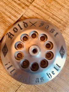 primary-belt-cover-plate-hold-fast engraved - school of cool